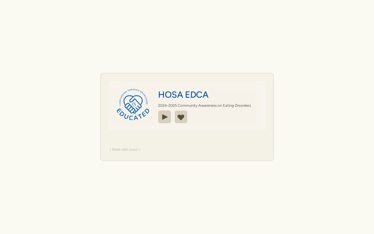 HOSA EDCA